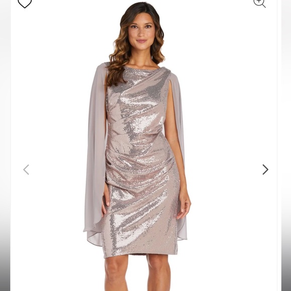 R&M Richards | Dresses | Rm Richards 767 Short Capelet Cocktail Dress ...